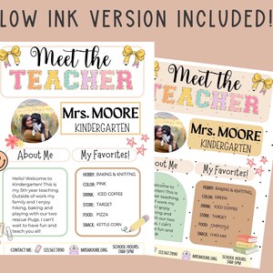 Editable Meet the Teacher Pastel Template, Back to School Flyer, All ...