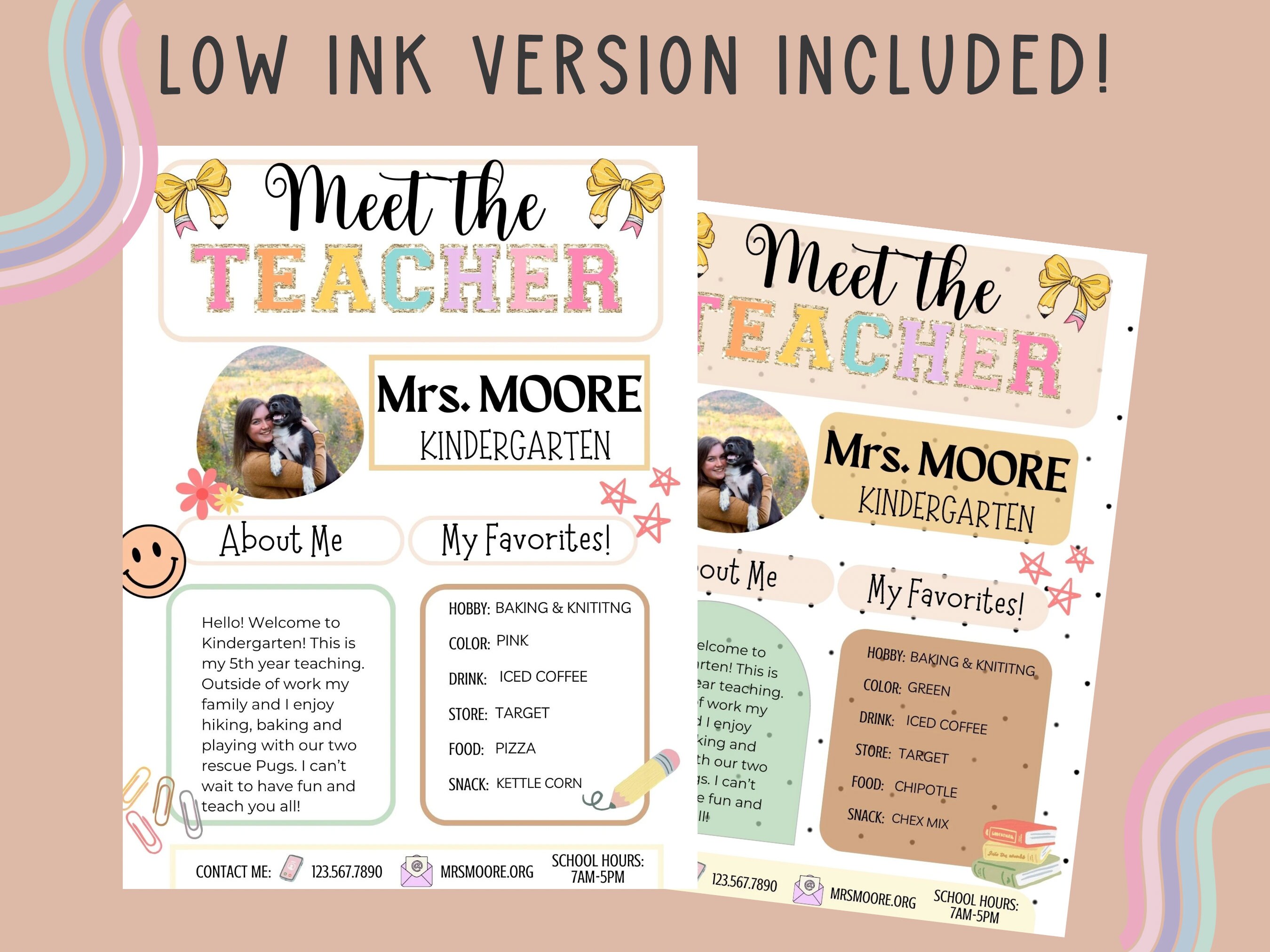 Editable Meet the Teacher Pastel Template, Back to School Flyer, All ...