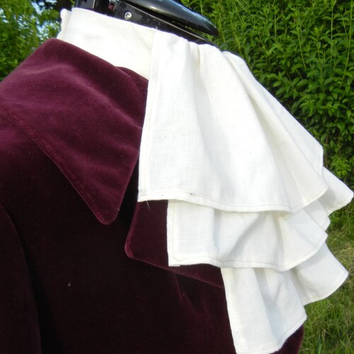 Lace Jabot Victorian Jabot White Jabot Collar Pirate - Etsy