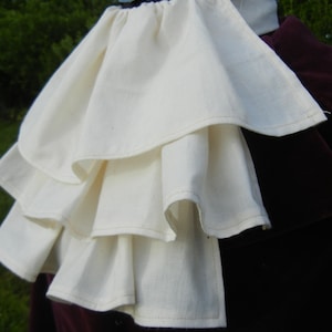 Three Layered Victorian White Jabot - Etsy