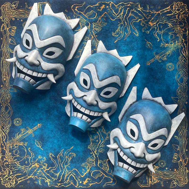 Oni Mask - Etsy UK