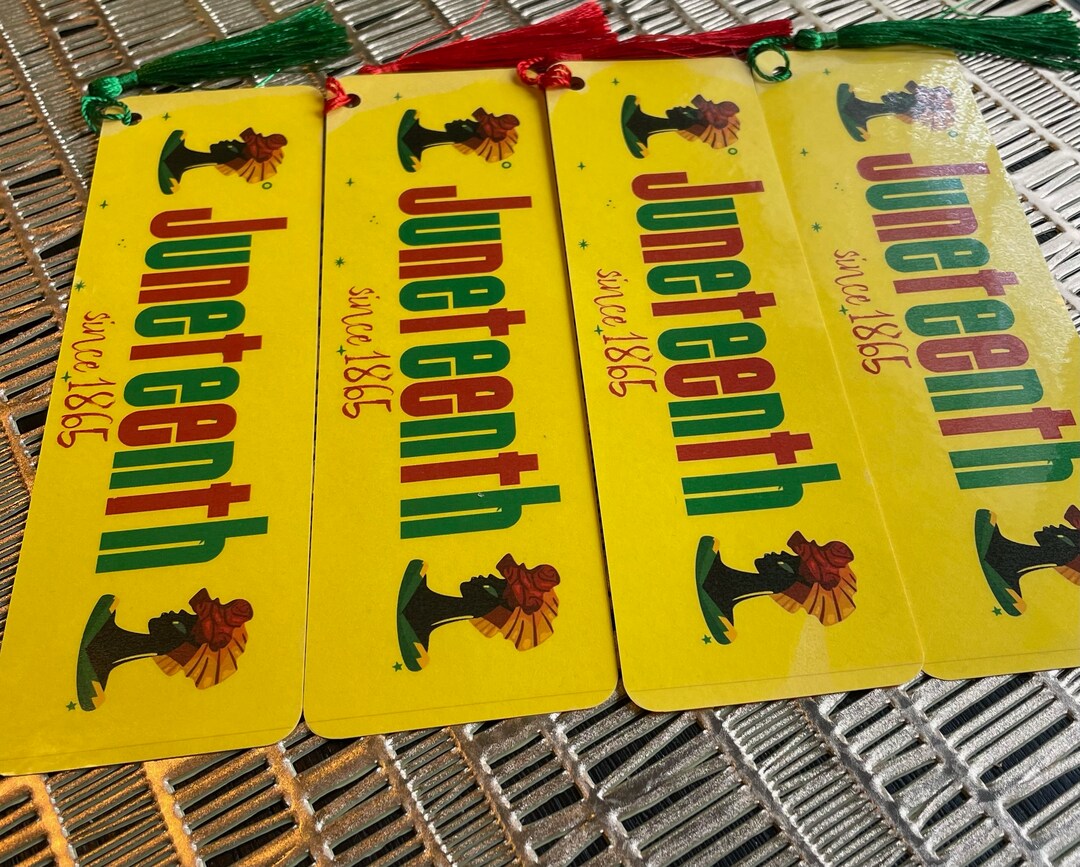 Juneteenth Bookmark-yellow - Etsy