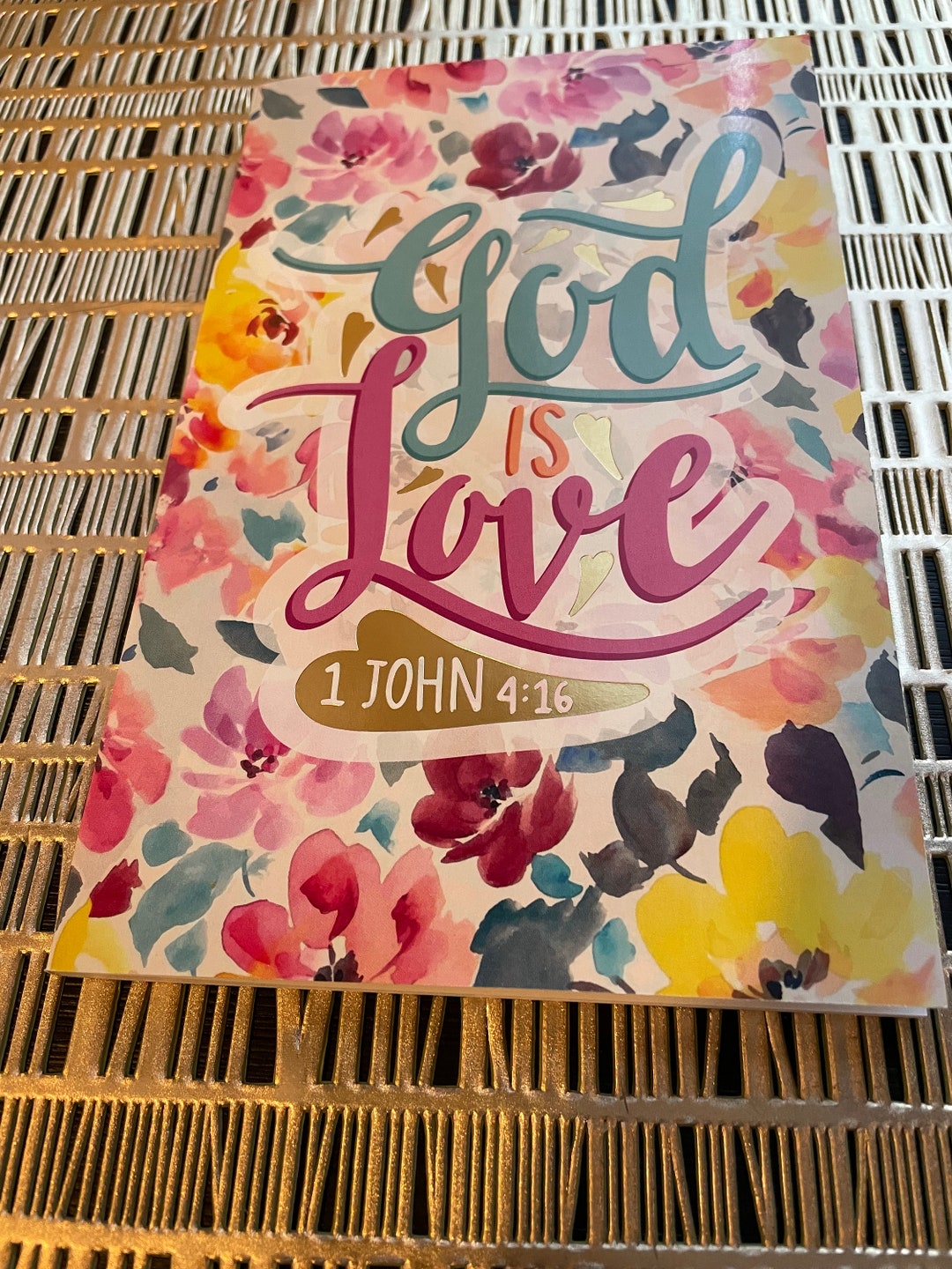 God is Love - 1 John 4:16 Note Journal - Etsy