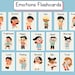 Emotions Flashcards for Kids | Colorful A4 Printable Flashcards | 20 ...