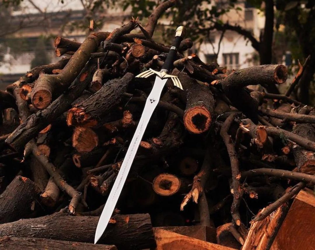 Handmade Zelda Sword With Shield, Replica Swords, Sword With Scabbard ...