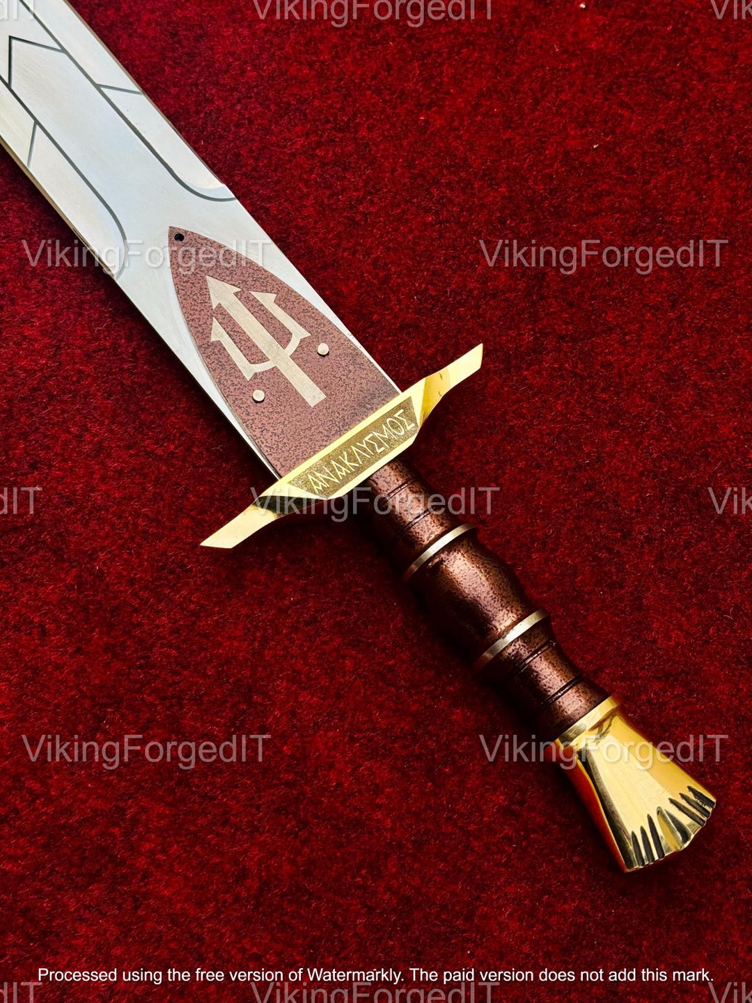 Handmade Riptide Sword of Percy Jackson-anaklusmos Sword- Percy Jackson ...