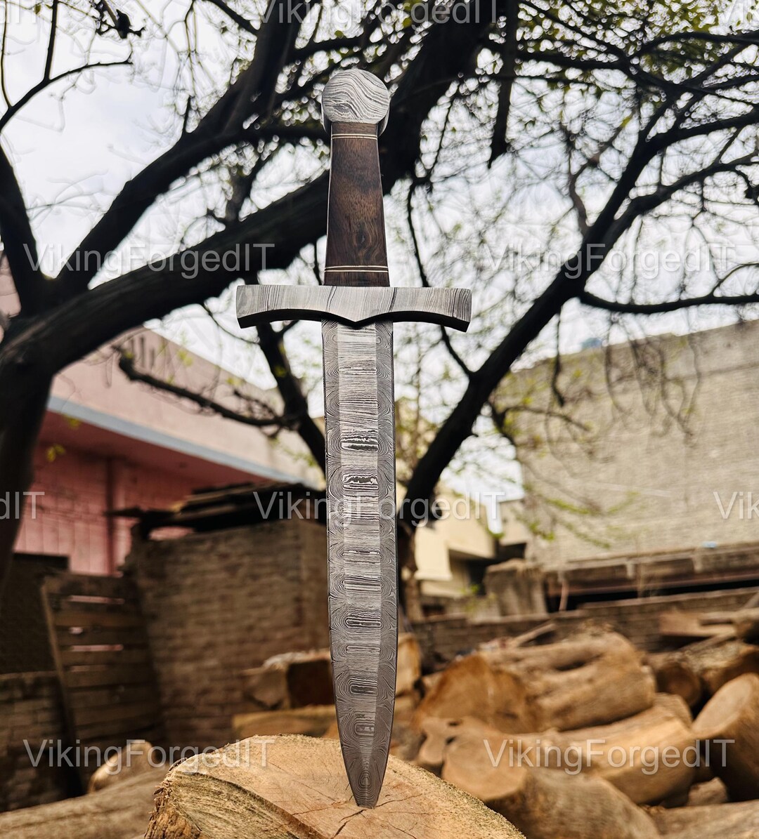 New Custom Handmade Damascus Steel Short Sword Handmade Short Sword ...