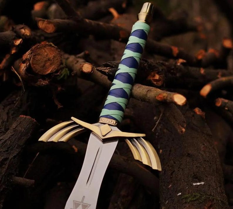 Handmade Zelda Sword With Shield, Replica Swords, Sword With Scabbard ...