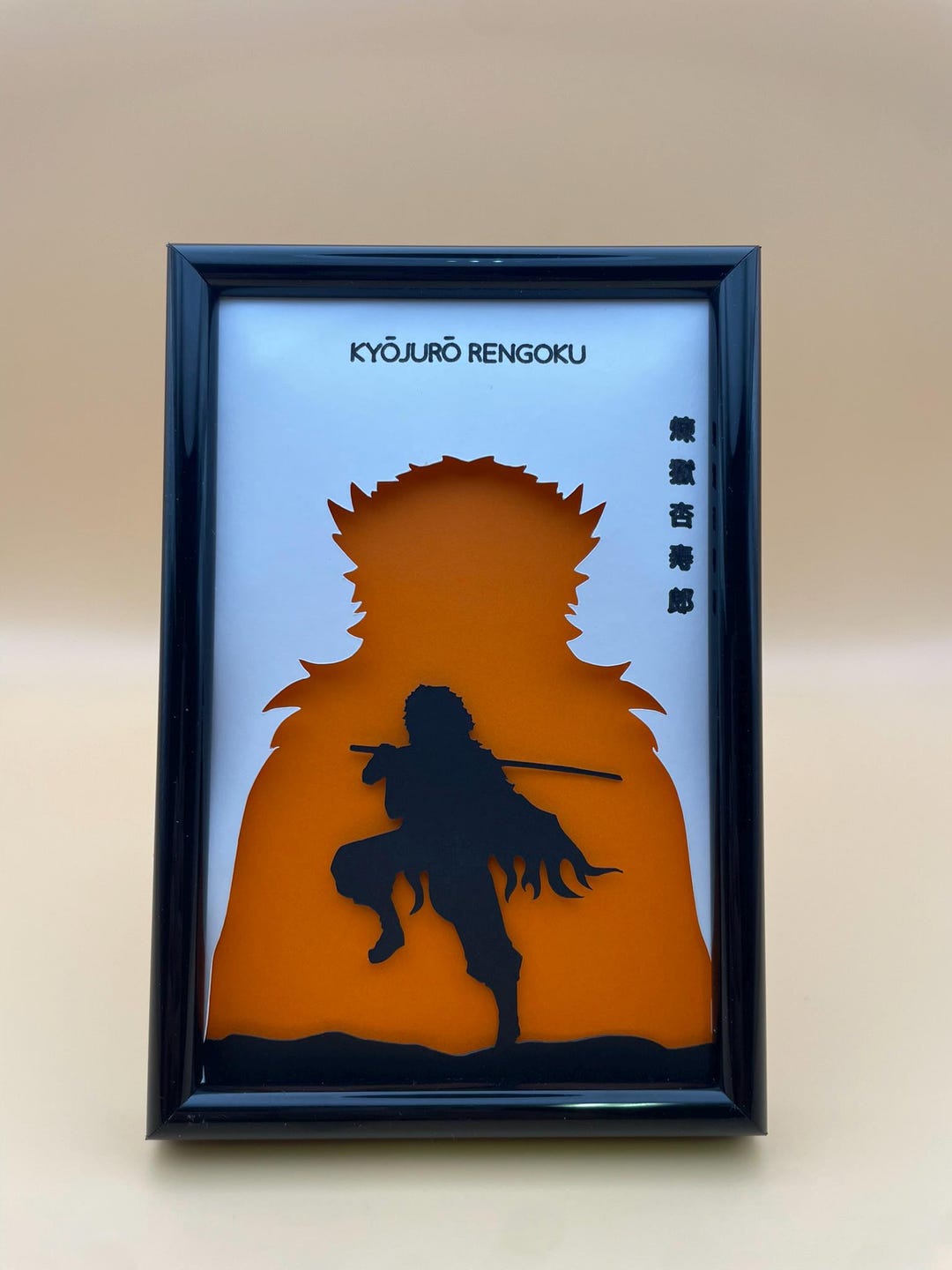 KYOJURO RENGOKU Handmade Paper Art - KIMETSU No Yaiba Multilayer ...