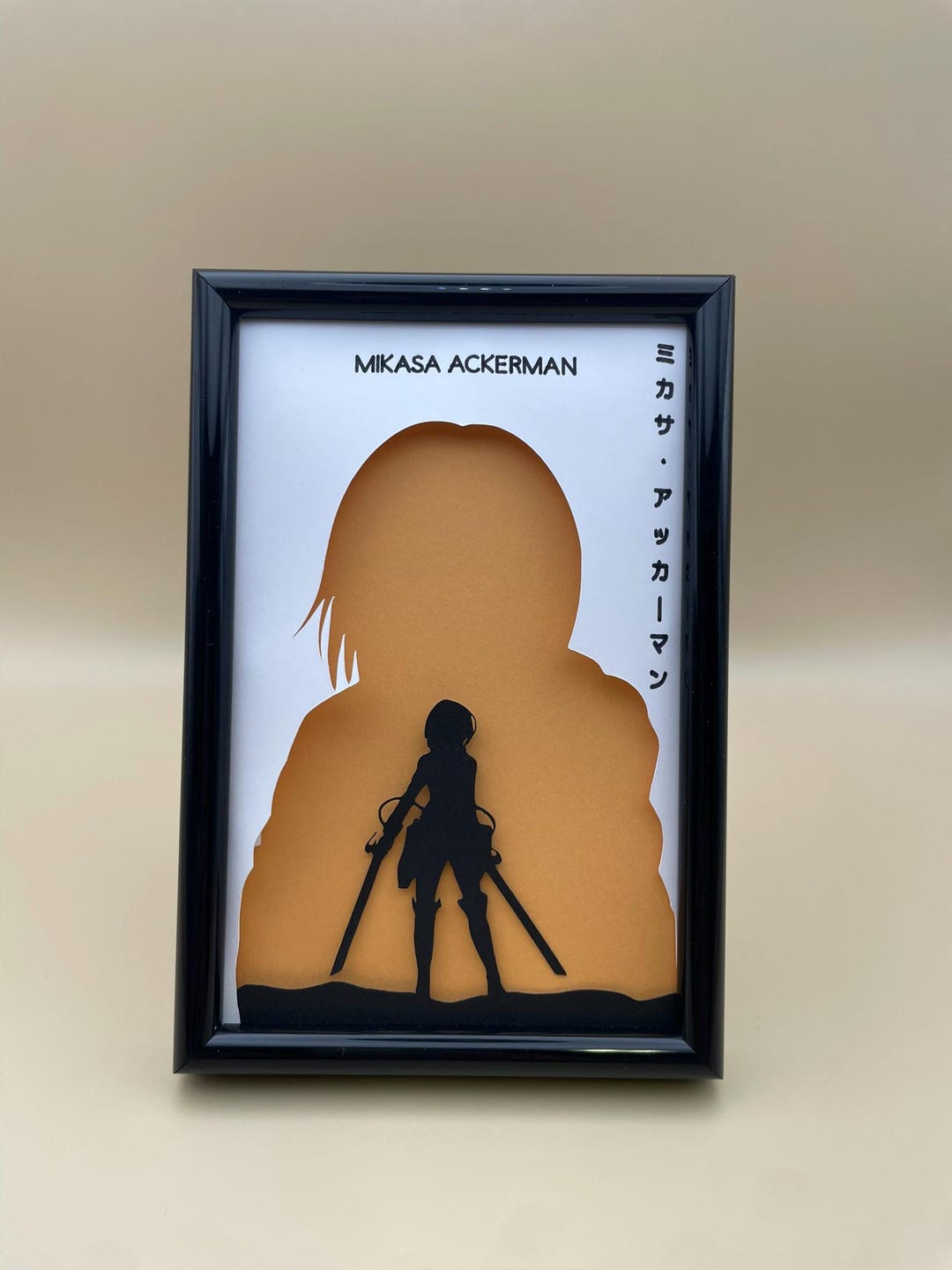 Attack on Titan Mikasa Ackerman Handmade Paper Art - Multi-layer ...