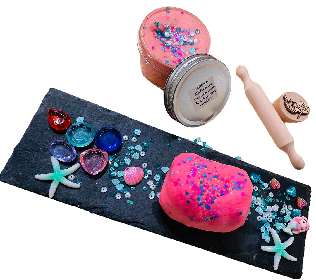 Mermaid Theme Playdough Jar - Etsy