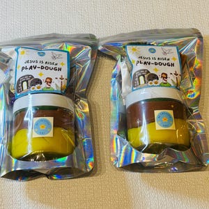 Resurrection Playdough Jar | Easter Sensory Dough Jar Kids | Christian ...