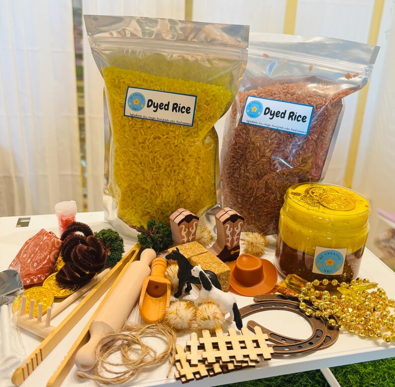 Western Cowboy Sensory Play Kit: Fine Motor Skills, Pretend Play - Etsy