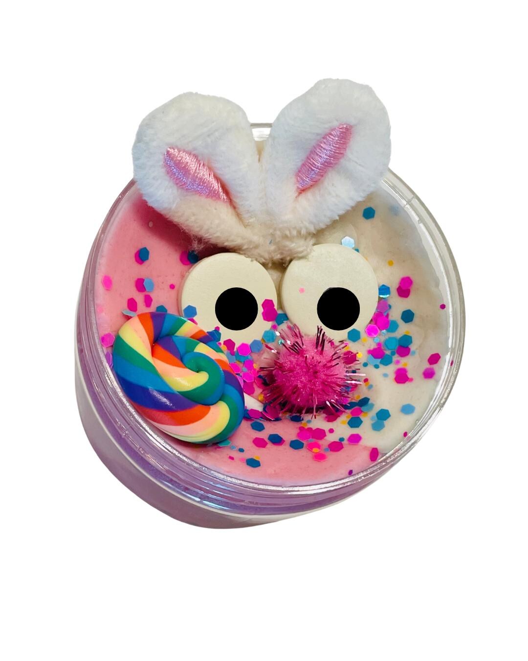 Easter Bunny Playdough Jar – Spring Sensory Play – Easter Basket Filler ...