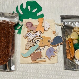 Jungle Safari Sensory Bin: Montessori Wild Animal Play - Etsy