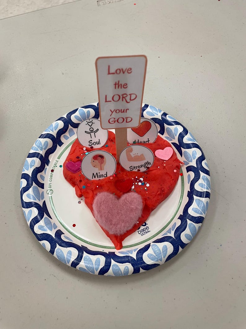 Love the Lord Your God Activity Lesson Plan Print and Laminate Activity ...