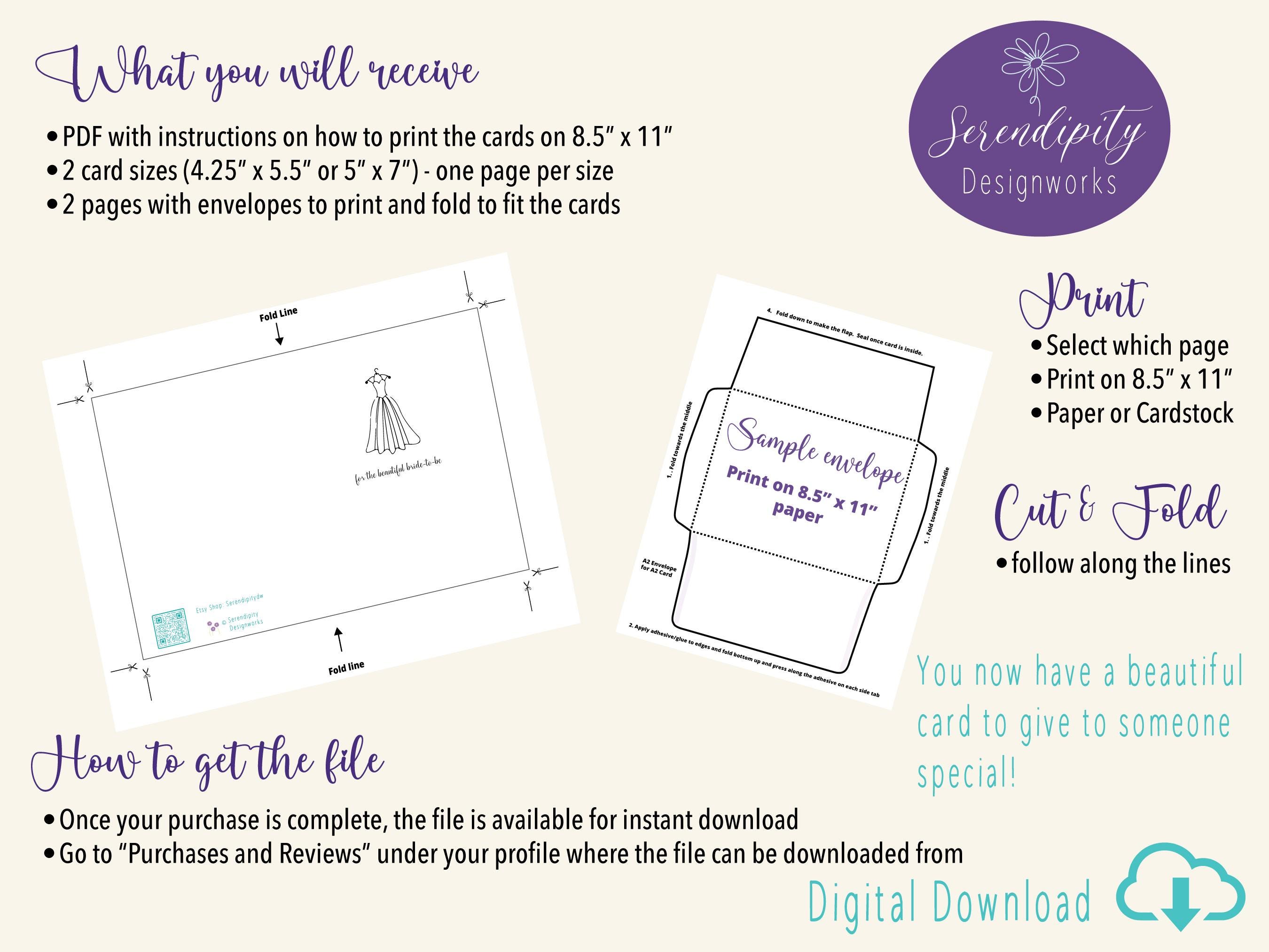 Printable Bride to Be Card Digital Download Card for Bridal Shower Card ...