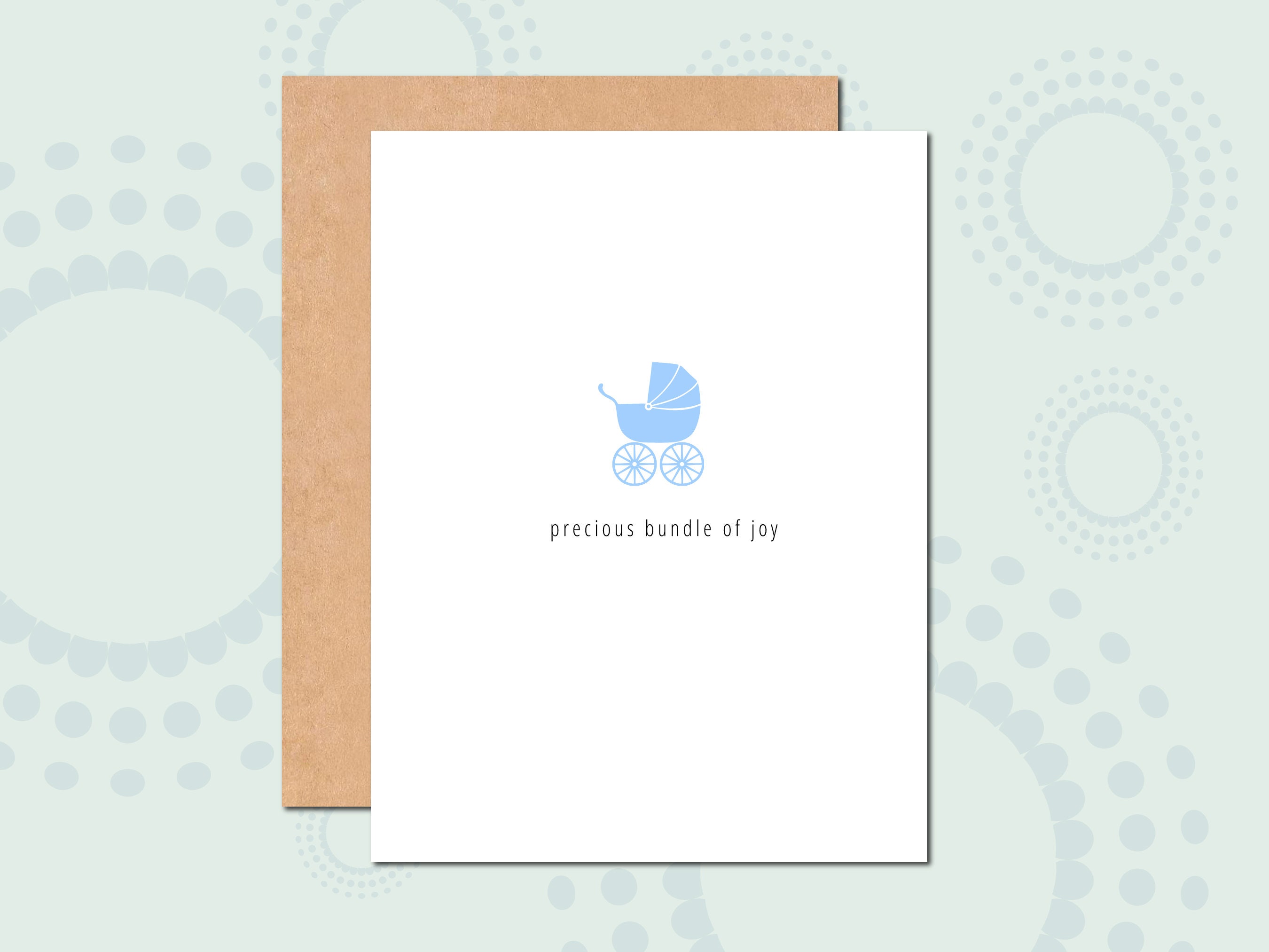 Congratulations Baby Shower Card Blue Stroller Card for New Baby Boy ...