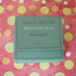 French Sound Blend Flash Cards Set of 48 Phonemes Matching Game Digital ...
