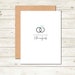 Wedding Congratulations Card for Couple on Wedding Day With Rings ...
