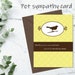 Bird Sympathy Card Loss of Bird Condolences for Loss of Bird ...