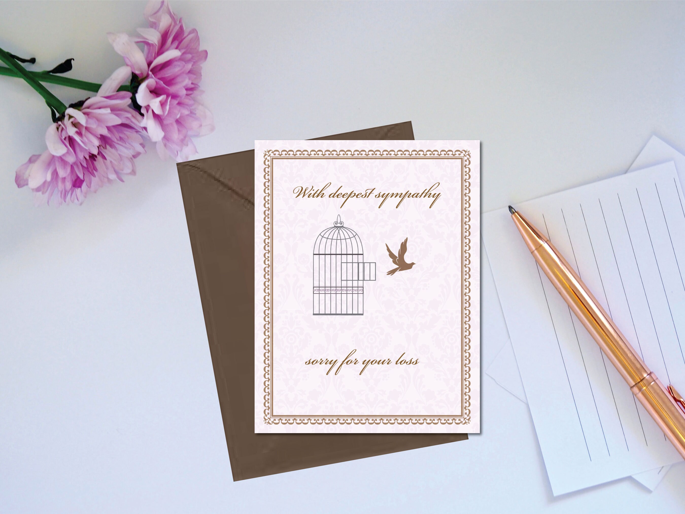 Bird Sympathy Card Loss of Bird Condolences for Loss of Bird ...