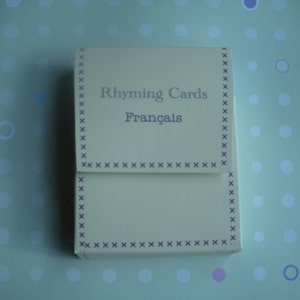 French Rhyming Flash Cards, Set of 48 Digital Download Printable ...