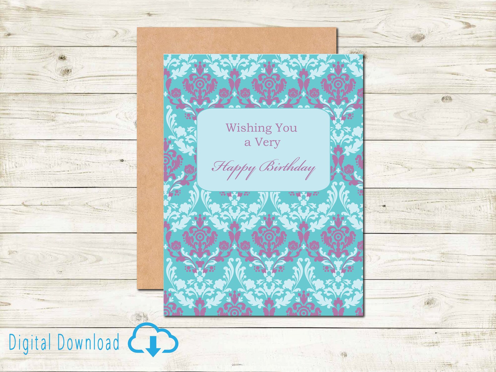Printable Birthday Card Digital Download Birthday Wishes for You Card ...