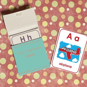 English Alphabet Flash Cards - A-Z Digital Download Fun to Learn ...