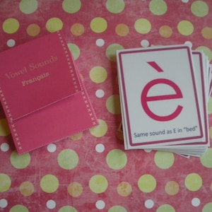 French Vowel Sound Flash Cards, Set of 9 Sounds Digital Download ...