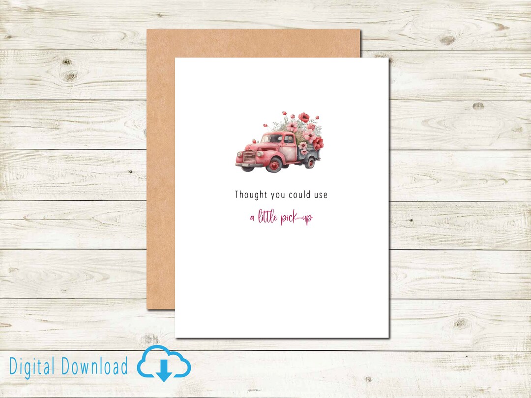Printable A Little Pick-up Card for a Friend Positivity Card for Well ...
