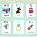English Alphabet Flash Cards - A-Z Educational Pre-school Early Learner ...