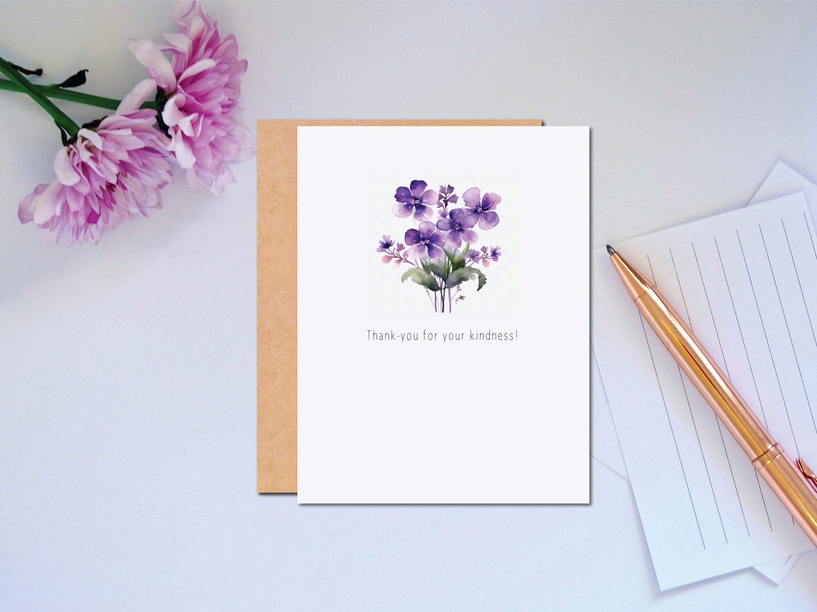 Printable Thank-you Card Thank You for Your Kindness Digital - Etsy