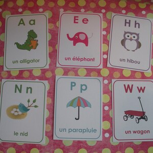 French Alphabet Flash Cards A-Z Digital Download and Printable From ...