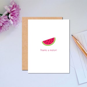 Printable Thank-you Card Watermelon Digital Download Card With Thanks a ...