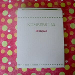 French Number Flash Cards Printable 1–30: Bilingual Primary Math Cards ...