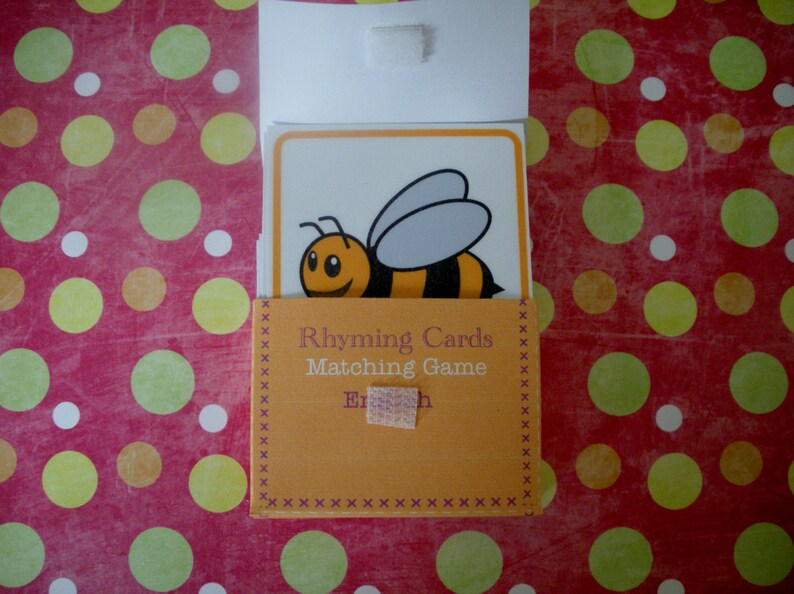 Printable Set of 40 English Rhyming Cards - Matching Game for Primary ...