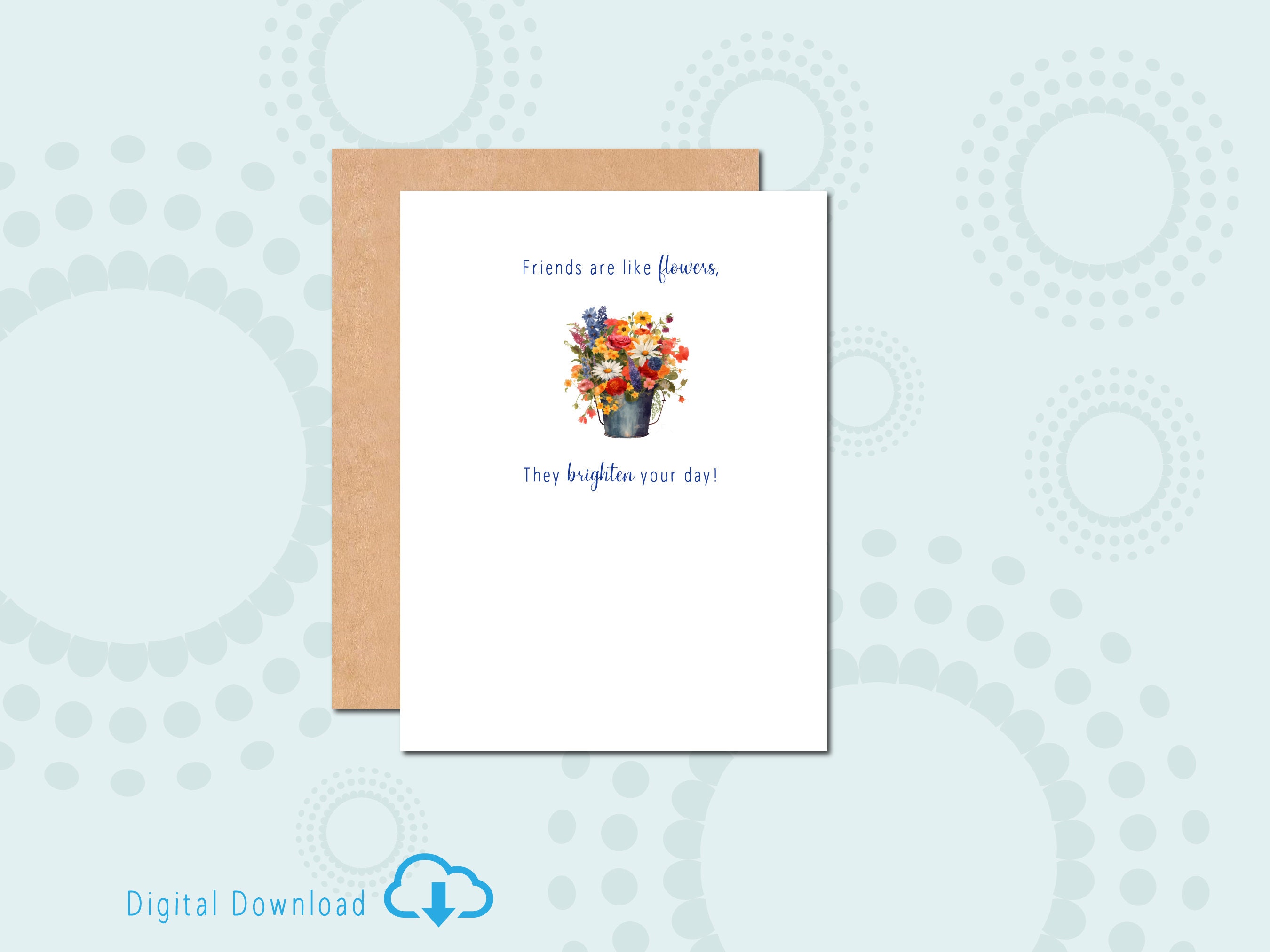 Printable Friendship Card Digital Download Friends Like - Etsy