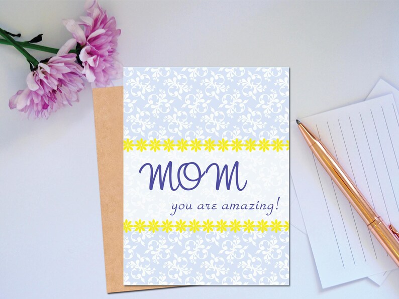 Mom, You Are Amazing! - Elegant Mother's Day Card Happy Mother's Day ...
