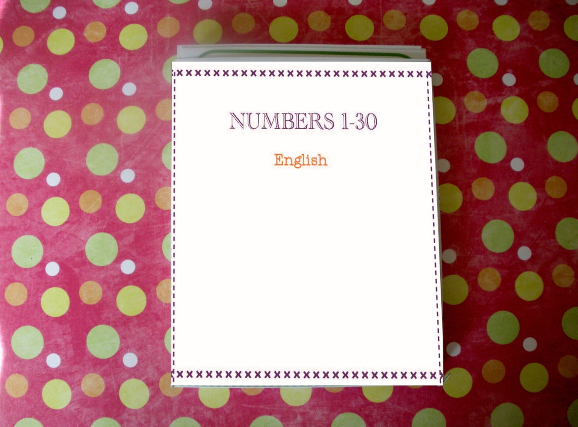 English Number Cards 1-30 Power 10 Digital Download and Printable From ...