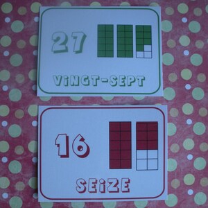 French Number Flash Cards Printable 1–30: Bilingual Primary Math Cards ...