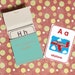 English Alphabet Flash Cards A-Z Educational Pre-school Early Learner ...