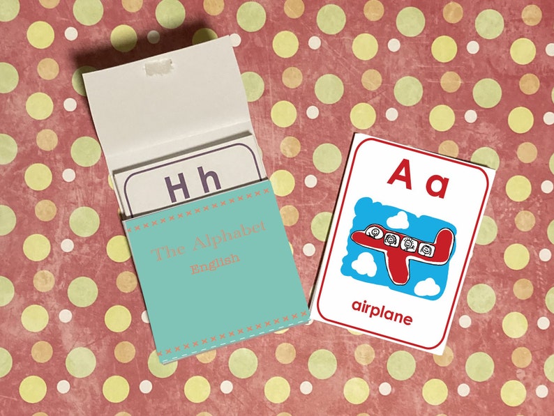 English Alphabet Flash Cards - A-Z Educational Pre-school Early Learner ...