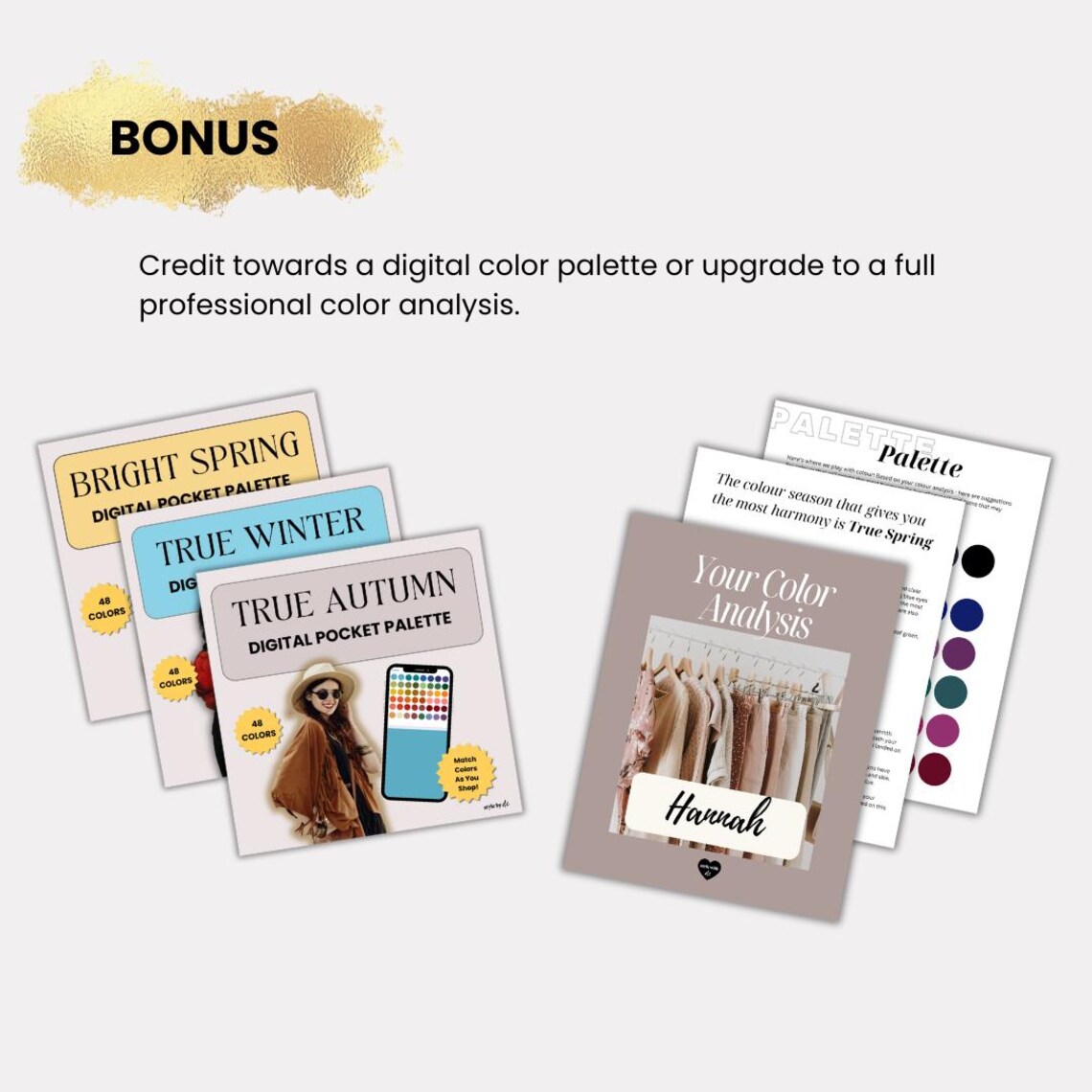 DIY Color Analysis Kit | 16 Season Color Analysis Digital and Printable ...