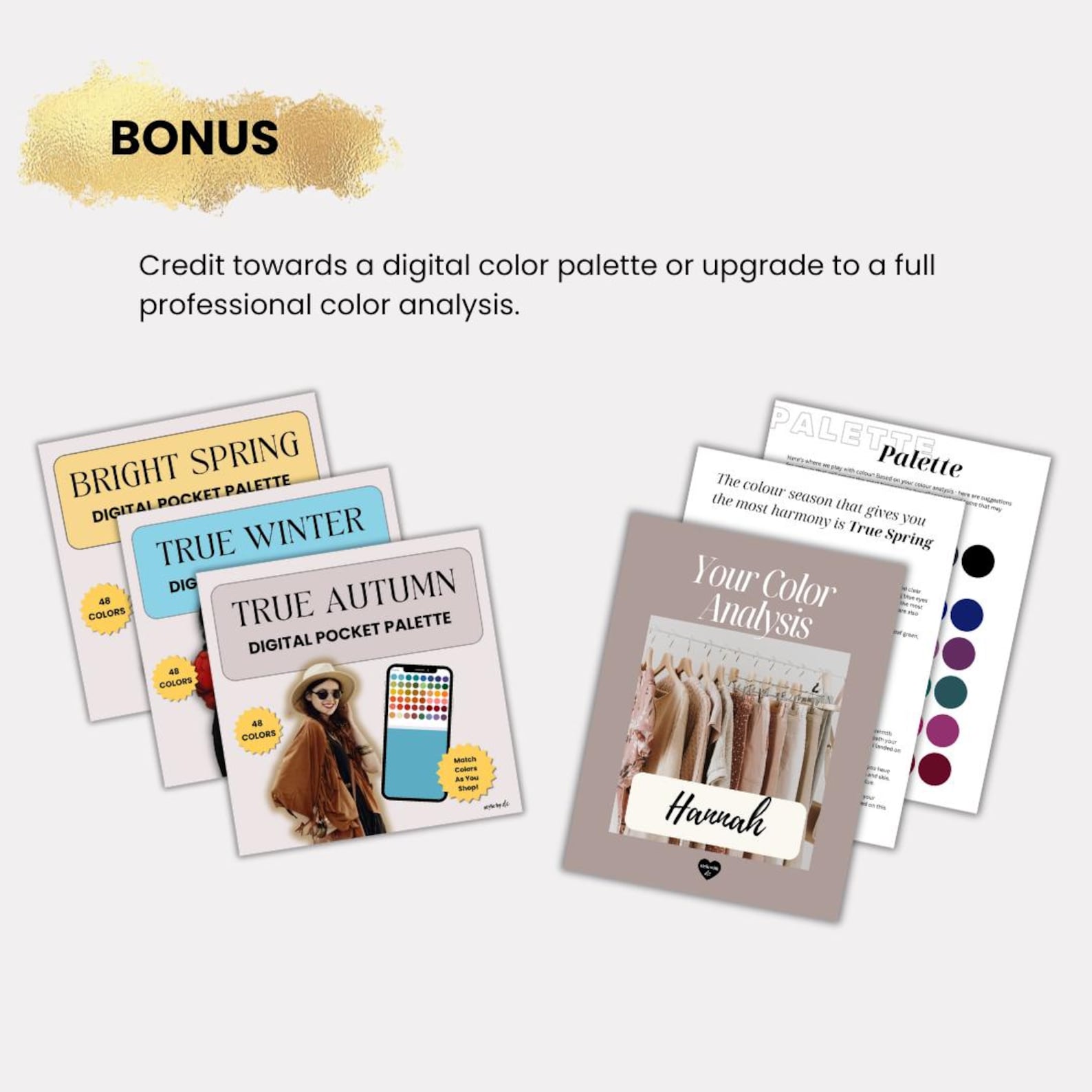 DIY Color Analysis Kit | 16 Season Color Analysis Digital and Printable ...