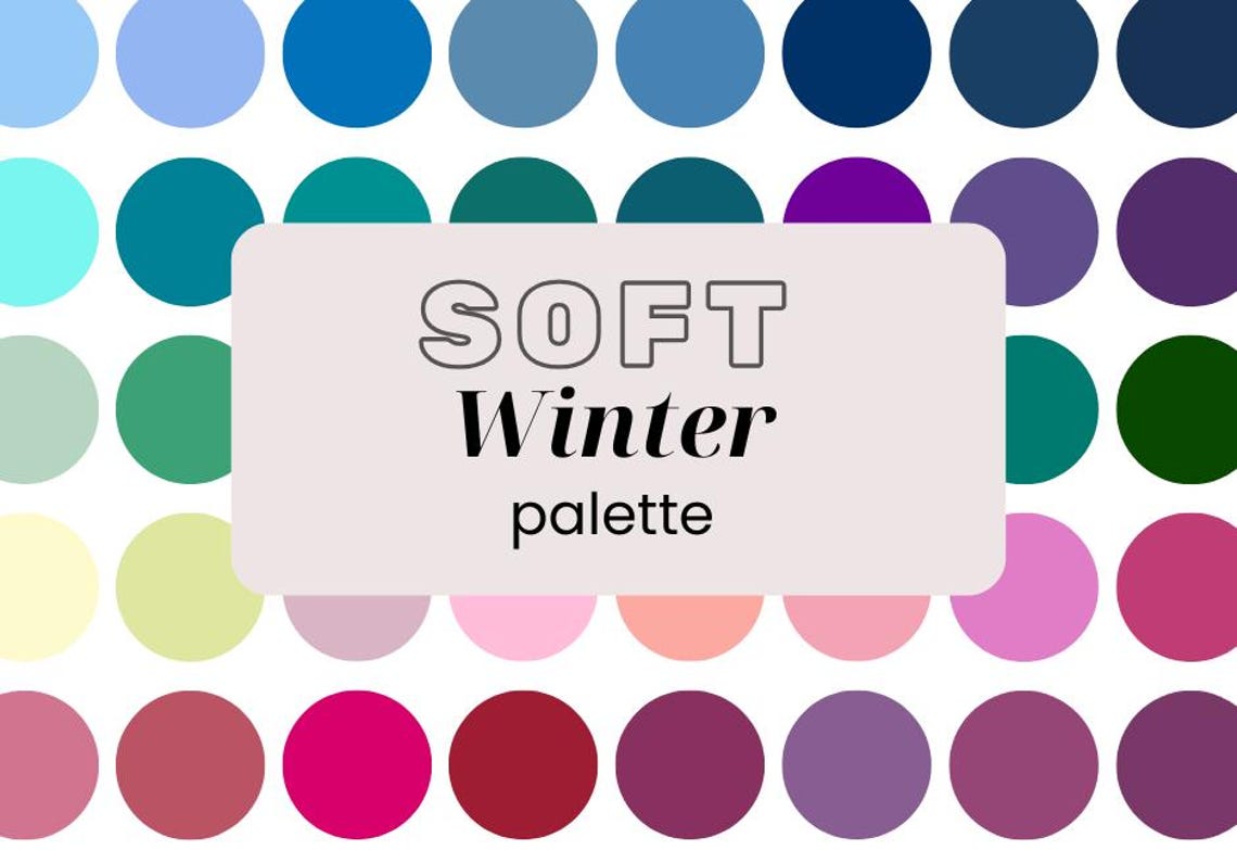 Soft Winter Color Palette | Instant Download | From the 16 Season Color ...