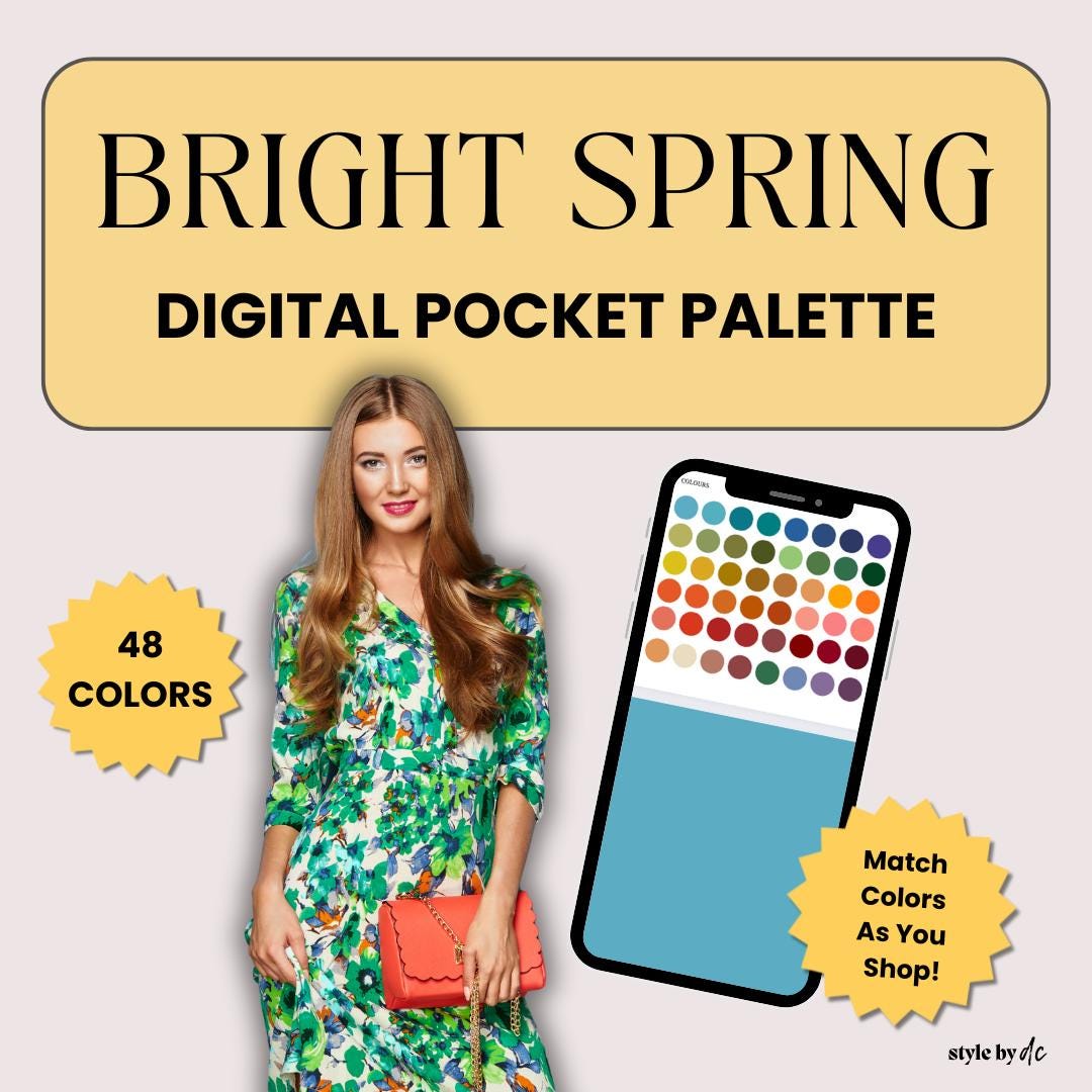 Bright Spring Color Palette | Bright Clear Spring Digital Colour ...