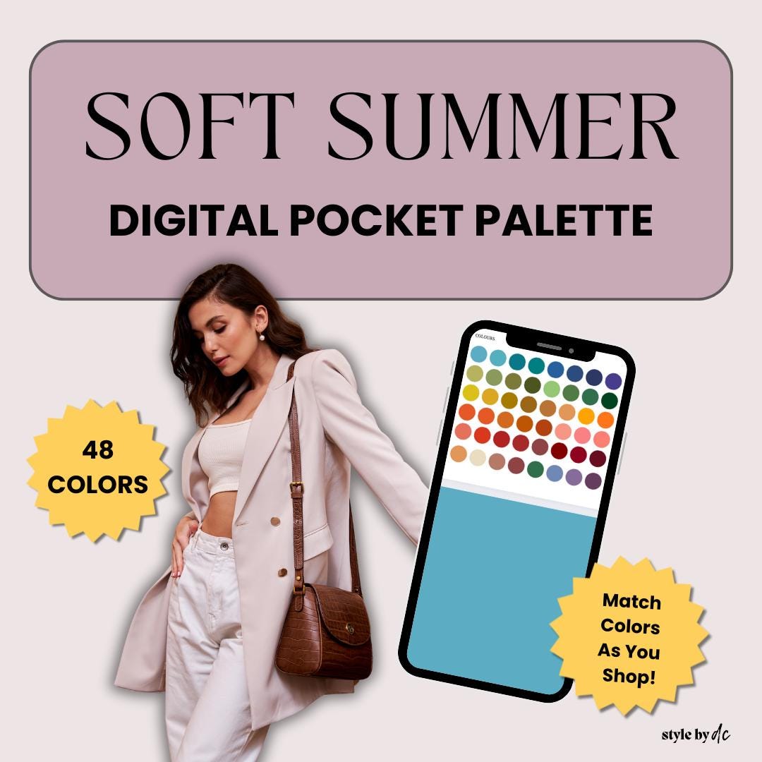 Soft Summer Color Palette | Instant Download Digital Soft Summer Color ...