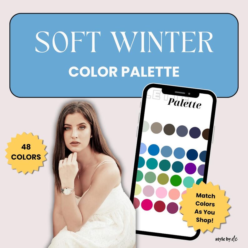 Soft Winter Color Palette | Instant Download | From the 16 Season Color ...