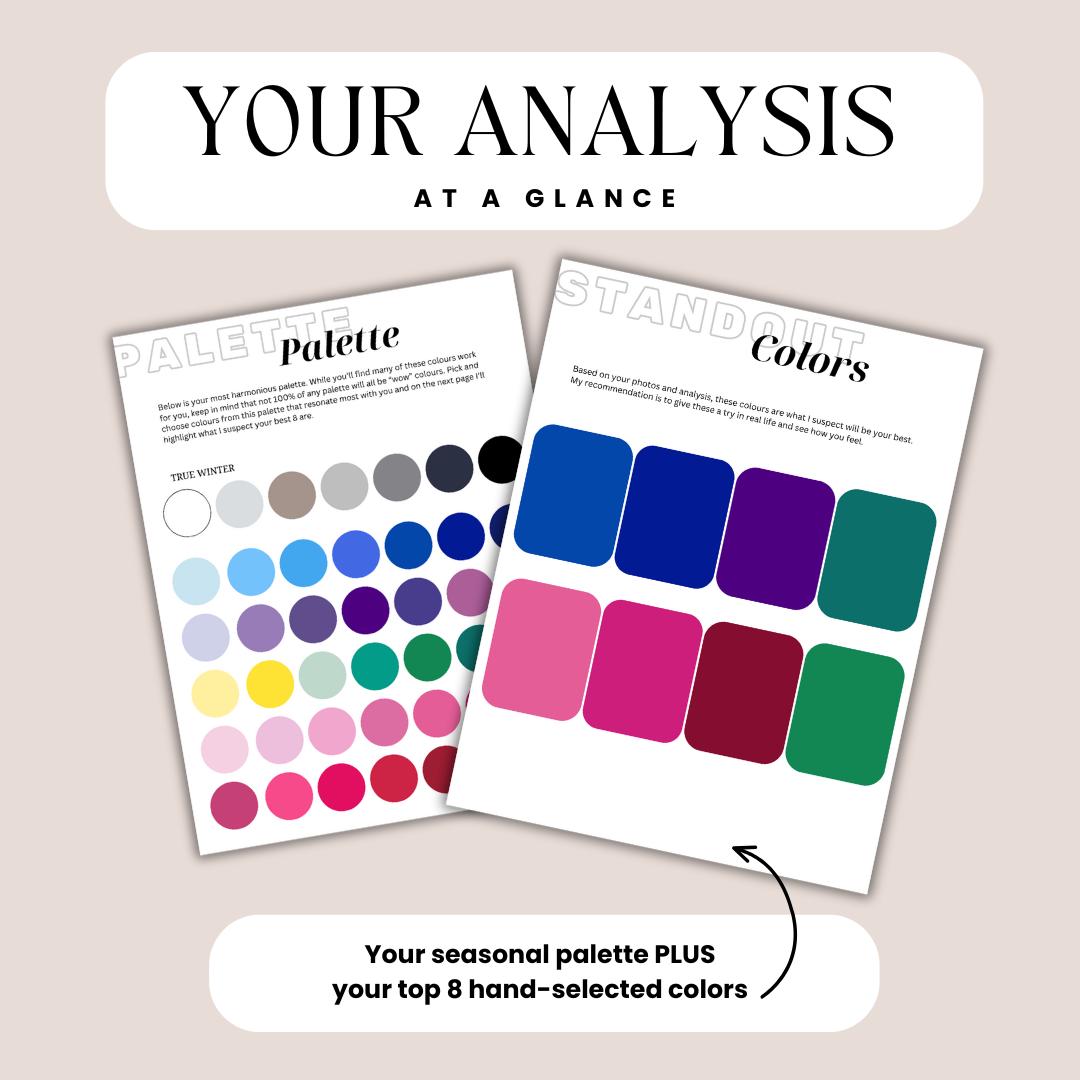 Personalized Color Analysis: 16 Season System, Custom Palette | Gift ...